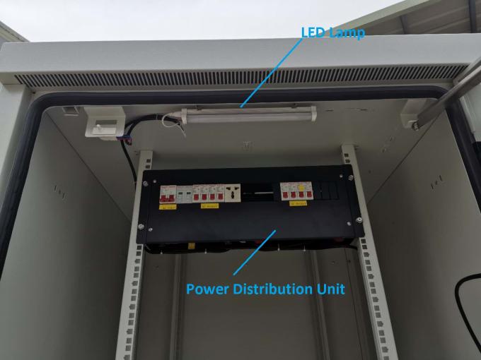 19 Inch Rack 41U 220VAC Weatherproof Telecom Enclosure