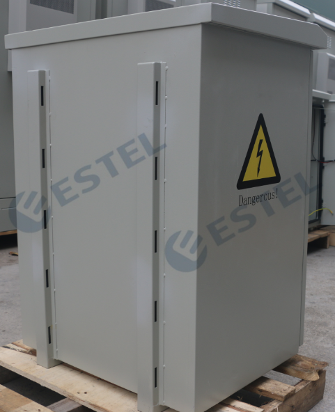 Steel IP55 19inch Rack Pole Mount Weatherproof Enclosure