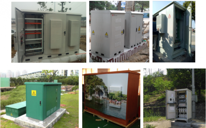 2 Compartment IP66 H1800mm Outdoor Electrical Cabinet