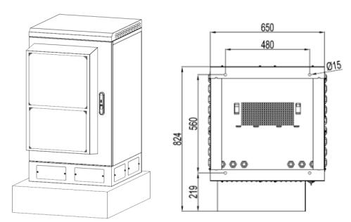 Weatherproof 10U IP55 Weatherproof Data Cabinet